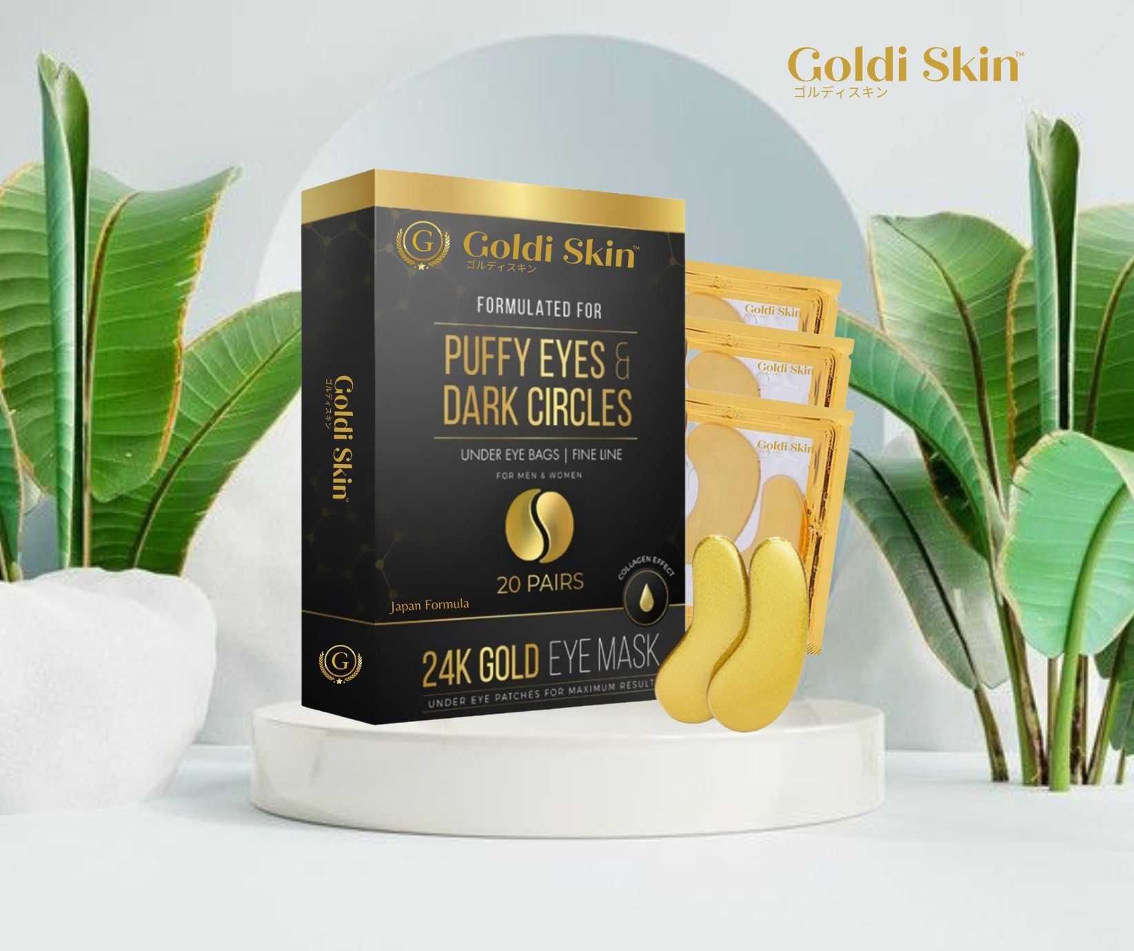 Benefits of using Goldi Skin Eye Mask for Puffy eyes, Dark Circles & E